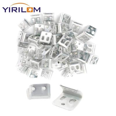 China 4 Holes Zinc Coated Half Plastic Covered Spring Clip for Upholstery and Furniture for sale