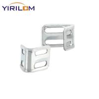 China 4-Hole Sofa Spring Clip Half Plastic Covered Zinc Coated Furniture Fastener for Sofa Hardware for sale
