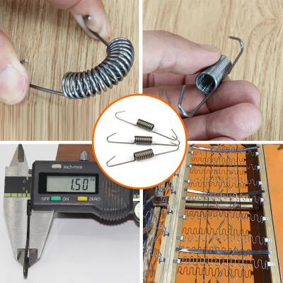 China 1.5 mm Diameter High Carbon Steel Wire Balance Hook Spring Fixing Clips with 97 mm Length for Sofa Furniture for sale