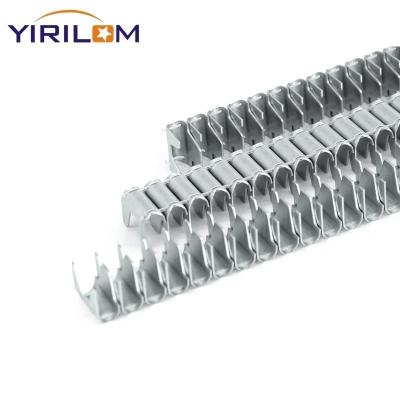 China U Shape M66 Galvanized Zinc Mattress Clip with 22mm Crown for Spring and Stay Wire for sale