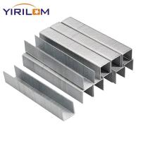 China Galvanized Mattress Staples with Pneumatic Gun for Furniture Framing - 6000pcs/cnt Packing for sale