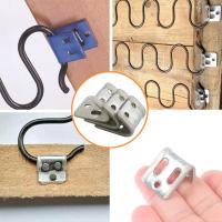 China Durable 4-Hole Zinc Coated Spring Clip for Sofa with 0.8mm/1.0mm Thickness Furniture Hardware for sale