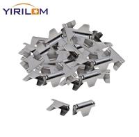 China Wholesale Galvanized Zinc Stay Wire Clips with 22mm Crown for Sofa Springs - 6000pcs Packing for sale