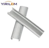 China Galvanized Zinc Mattress Clip with 17/18/19/22mm Crown for Pneumatic Installation in Mattress Springs for sale