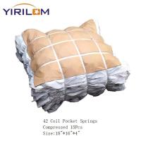 China 80g/m2 Woven Fabric Sofa Pocket Spring Coils with High Carbon Steel Wire for Customizable Size Seating for sale