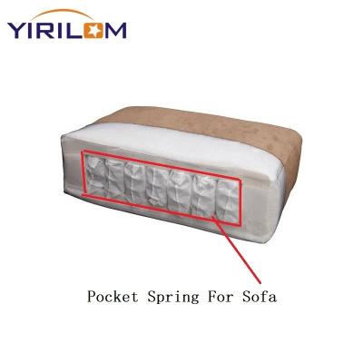 China High Carbon Steel Wire Sofa Pocket Spring Unit with Customized Size and Non-woven Fabric for sale