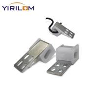China Half Plastic Covered Zinc Coated 5-Hole Sofa Spring Clip for Zig Zag Springs Furniture Hardware for sale