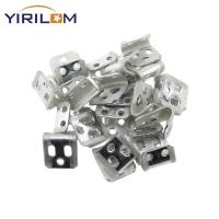 China Half Plastic Covered Zinc Coated 5-Hole Sofa Spring Clip for Zig Zag Springs Furniture Hardware for sale