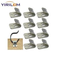 China Half Plastic Covered Zinc Coated 5-Hole Sofa Spring Clip for Zig Zag Springs Furniture Hardware for sale