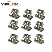 China Half Plastic Covered Zinc Coated 5-Hole Sofa Spring Clip for Zig Zag Springs Furniture Hardware for sale
