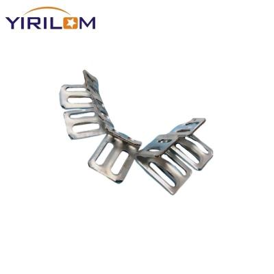 China Customized 5 Holes Half Plastic Covered Zinc Coated Sofa Spring Clip for Furniture Hardware for sale