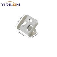China Half Plastic Covered Zinc Coated 4-Hole Sofa Spring Clip for Furniture Zig Zag Springs for sale
