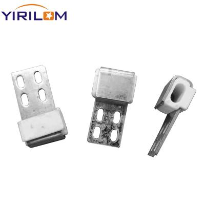 China 4 Holes Zinc Coated Iron Sofa Spring Clip for Furniture Hardware Accessories for sale