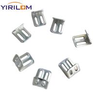 China 4-Hole Zinc Coated Sofa Spring Clip Half Plastic Covered Furniture Spring Clamp for Sofa Repair for sale
