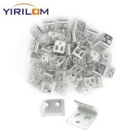 China Half Plastic Covered Zinc Coated 4-5 Holes Sofa Spring Clip for Zigzag Spring Furniture Accessories for sale