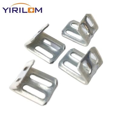 China 4 Hole Zinc Coated Half Plastic Covered Spring Clip for Sofa and Furniture Hardware for sale
