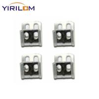 China 4 Hole Zinc Coated Half Plastic Covered Spring Clip for Sofa and Furniture Hardware for sale