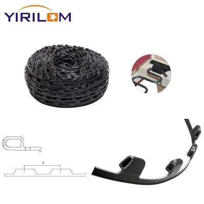 China 200m Length Nylon and PP Plastic Fixing Clip Strip for Sofa Spring with 10cm 12cm 15cm Knot Distance for sale