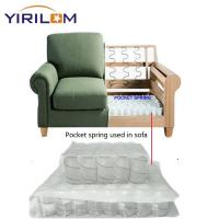 China 1.8mm Steel Wire Non-Woven Fabric Compressed and Rolled Pocket Spring for Sofa Cushion for sale