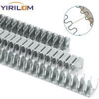 China 0.8mm Thickness Galvanized Zinc Pneumatic Clip for Zigzag Spring Fixation in Sofa and Mattress for sale