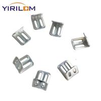 China 4-Hole Zinc Coated Sofa Spring Clip Half Plastic Covered for Zigzag Spring Furniture Hardware for sale
