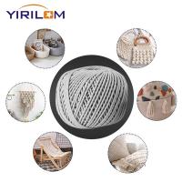 China China Row Material Manufacturer Cotton Ropes Custom 3mm Thick Grey Natural Craft Cotton Rope for sale