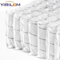 China Factory Supply Full Sizes White Blue Mattress Coiled Steel Pocket Spring Style for sale