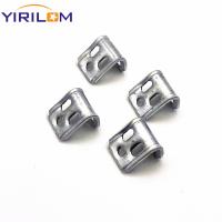 China Modern Stainless Steel Half Plastic 4 Hole Spring Clip for Sofa Hardware Accessories for sale