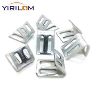 China 4-Hole Zinc Coated Spring Clip for Sofa with Half Plastic Cover for Secure Furniture Fastening for sale