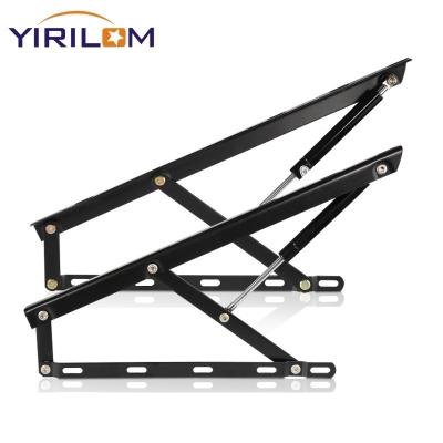 China Customized 600mm Bed Lift Mechanism with Gas Spring Strut Support Hinge for 50000 Lift Test Cycles for sale
