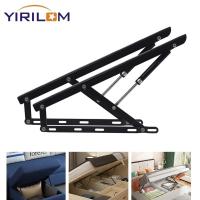 China Customized 600mm Bed Lift Mechanism with Gas Spring Strut Support Hinge for 50000 Lift Test Cycles for sale
