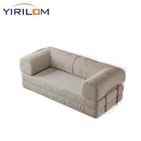 China Rice White Vacuum Compressed Sectional Sofa for Living Room Sitting Room Furniture for sale