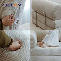 China Rice White Vacuum Compressed Sectional Sofa for Living Room Sitting Room Furniture for sale