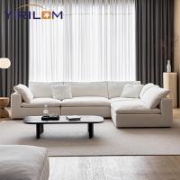 China Rice White Vacuum Compressed Modular Sectional Sofa for Living Room Furniture for sale