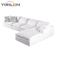 China Modern Cloud Modular Compression Sofa with Nordic Curved Design and Luxury Compression Module for sale
