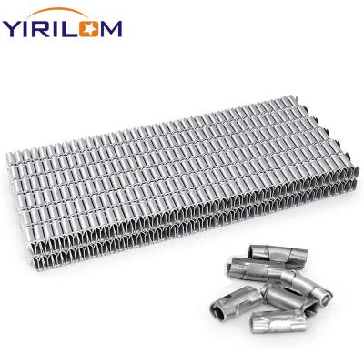 China Galvanized Zinc Mattress Clip with 0.80 mm Thickness and 22.0 mm Crown for Sofa Spring Fixation for sale