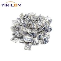 China 4 Hole and 5 Hole Half Plastic Covered Sofa Spring Clip for Zigzag Spring Furniture Hardware for sale