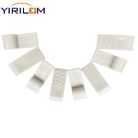 China PE Material Plastic Spring Clip with 45.6mm Size and Zigzag Spring for Furniture for sale