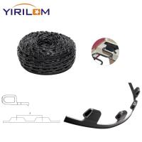 China Customized Length 500m Plastic Clip Strip for Zigzag Springs with Pre-Spaced Clips and Durable PP or Nylon Material for sale