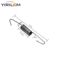 China High Carbon Steel Wire Balance Hook Spring with 1.5mm Diameter and 97mm Length for Sofa Spring Fixing Clips for sale