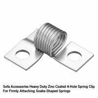 China Heavy Duty Zinc Coated 4-Hole Spring Clip for Sofa and Furniture Hardware for sale