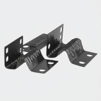 China 4-Hole Zinc-Plated Spring Clip for Sofa Hardware with Half Plastic Covered Design for sale