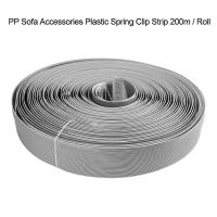 China PP Material Plastic Clip Strip 200m Length for Zigzag Spring Fixing Sofa Spring Clip for sale