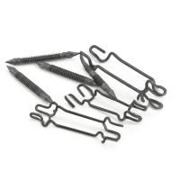 China 4-Hole Zinc Coated Sofa Spring Clip with Half Plastic Cover for Furniture Repair for sale