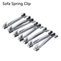 China 4-Hole Zinc-Plated Sofa Spring Clip Half Plastic Covered for Upholstery Zigzag Nozag Clip for sale