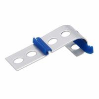 China 4-Hole Zinc-Plated Sofa Spring Clip Half Plastic Covered for Upholstery Zigzag Nozag Clip for sale