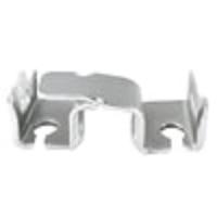 China 4-Hole Zinc Coated Sofa Spring Clip Half Plastic Covered Furniture Spring Clamp for Sofa Repair for sale