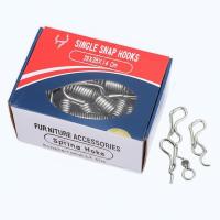 China Steel Wire Spring Snap Hook with 1.5 mm Diameter and 97 mm Length for Fixing Zigzag Springs for sale