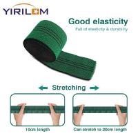China 50mm Wide Green Elastic Sofa Webbing with Polypropylene Rubber Blend for Furniture Upholstery for sale