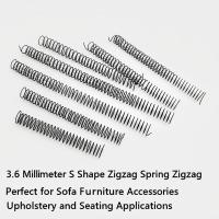 China 3.6mm Wire Diameter Electroplated S-Shaped Zigzag Spring with Customizable Size for Sofa Furniture for sale